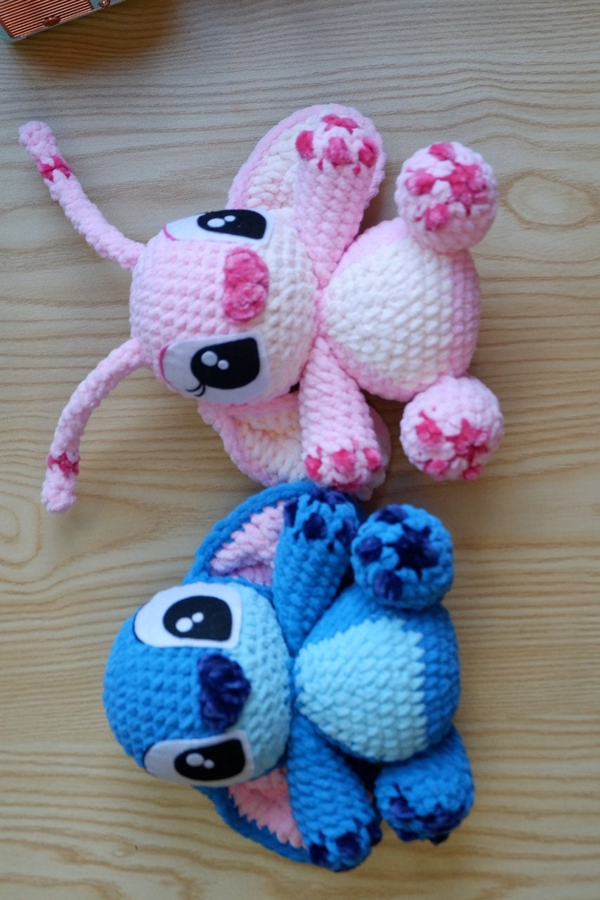 Digital 2in1 Chunky Amigurumi Stitch and Angel Pattern Crochet Stitch ...