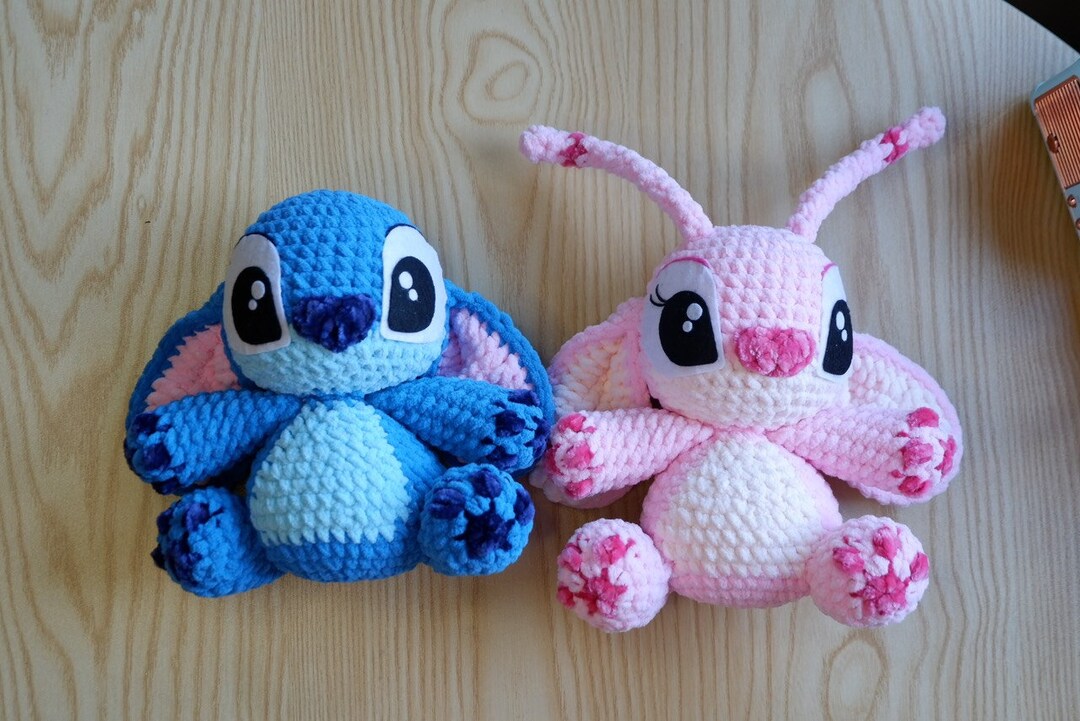 Digital 2in1 Chunky Amigurumi Stitch and Angel Pattern Crochet Stitch ...