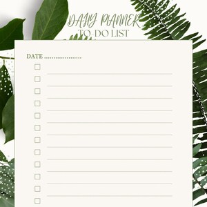 Daily to Do List Printable Template, Daily Schedule, Instant Download ...