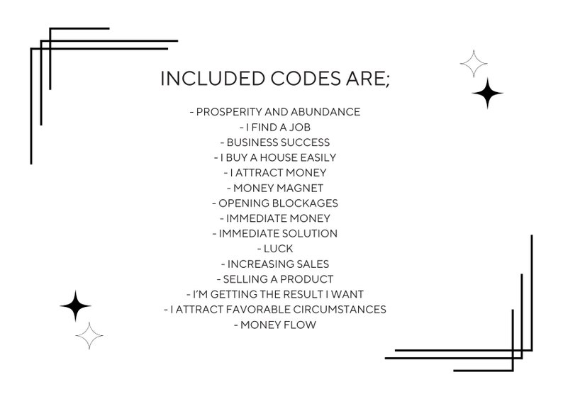 Easy Print - Grabovoi Code Cards Abundance, Wealth, Money L Manifesting ...