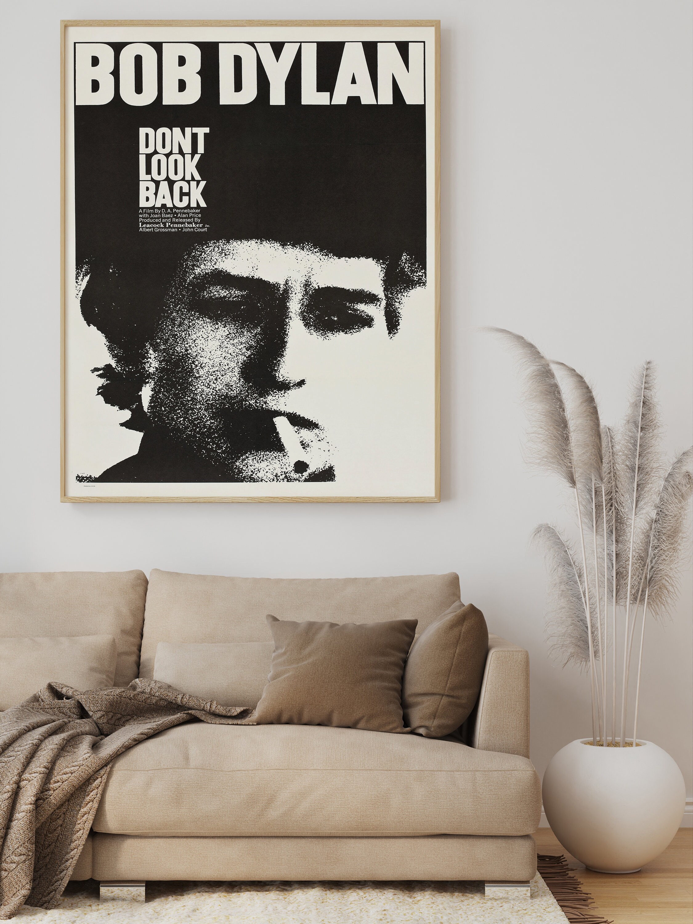 Don't Look Back/ Bob Dylan/ Movie Poster/ Digital Print on Matte High ...