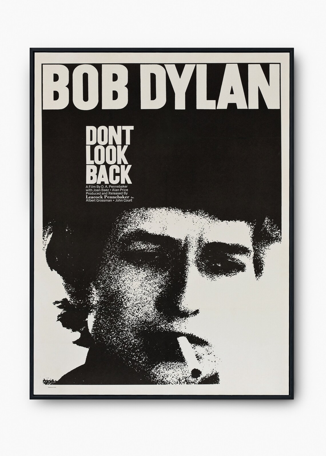 Don't Look Back/ Bob Dylan/ Movie Poster/ Digital Print on Matte High ...