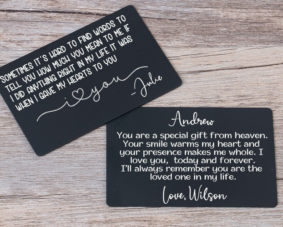 Personalized Wallet Card,custom Wallet Card,wallet Card Insert ...