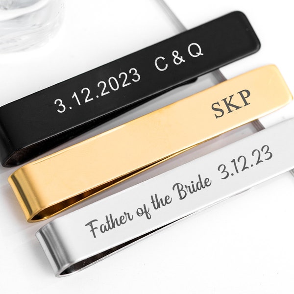 Engraved Tie Bar - Etsy