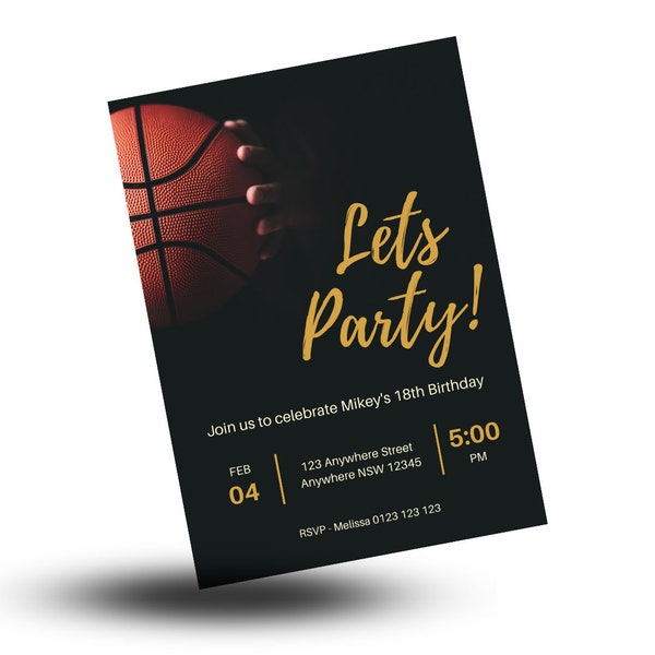 Michael Jordan Birthday Party Invitation - Etsy