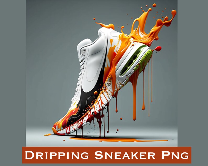 Dripping Sneakers Png, Sneakers Dripping PNG, Sport Shoes ,sublimation ...