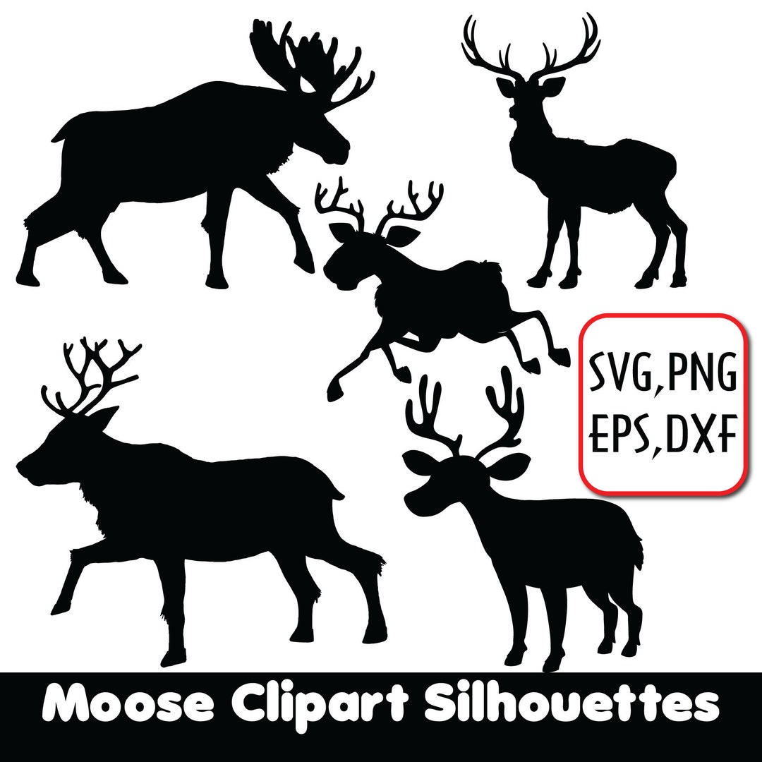 Moose Svg Bundle Forest Svg Mountain Svg Moose Silhouette - Etsy Australia