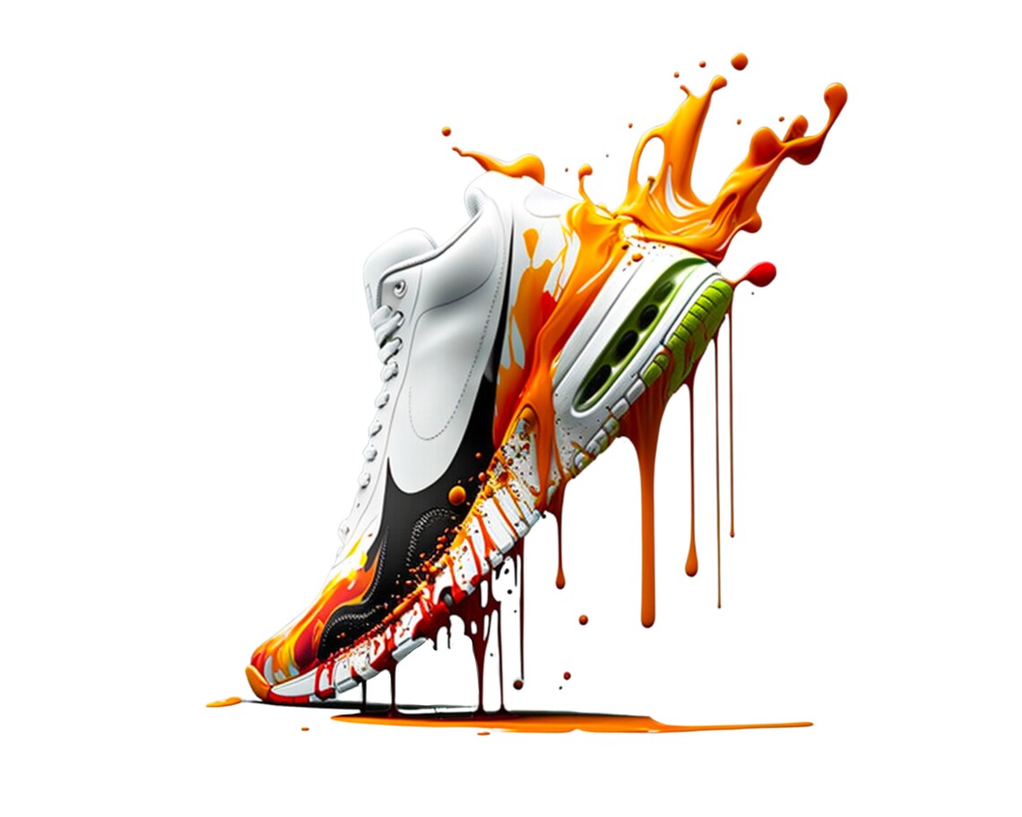 Dripping Sneakers Png, Sneakers Dripping PNG, Sport Shoes ,sublimation ...