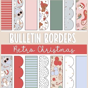 Printable Bulletin Board Borders Christmas Classroom Decor Holiday ...