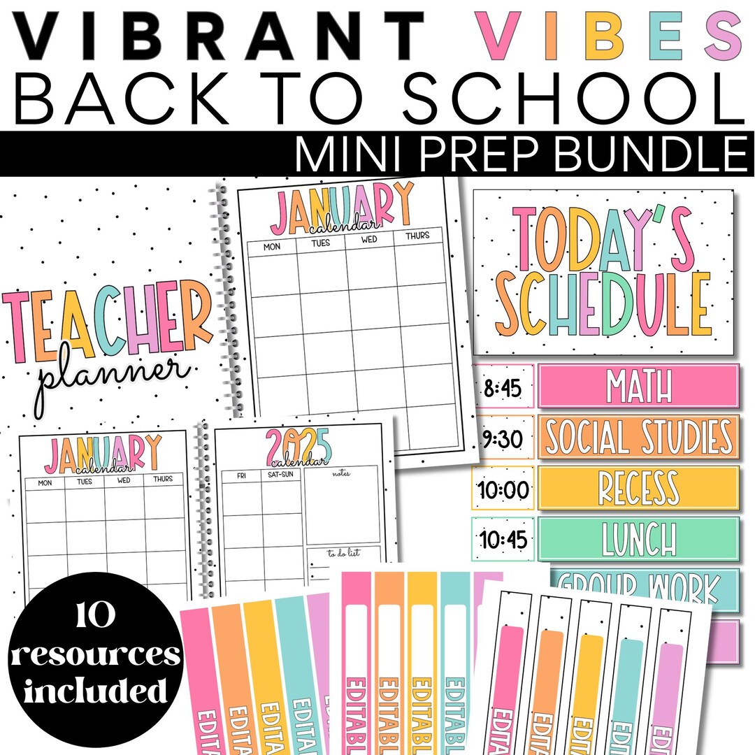 Printable Decor Mini Bundle | Mini Prep Bundle | Vibrant Vibes ...