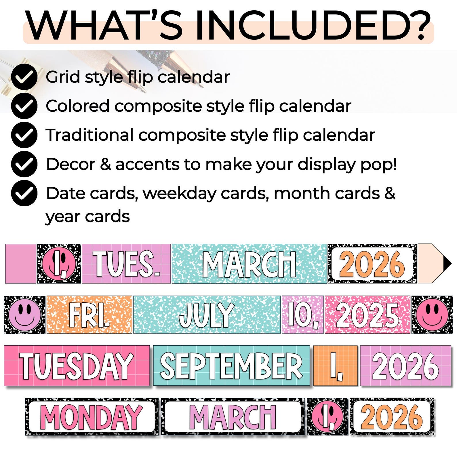 Flip Calendar Display | Composite Cutie | Classroom Management ...
