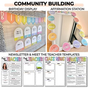 Classroom Decor Set | Spotty Rainbow | Editable | GROWING BUNDLE ...