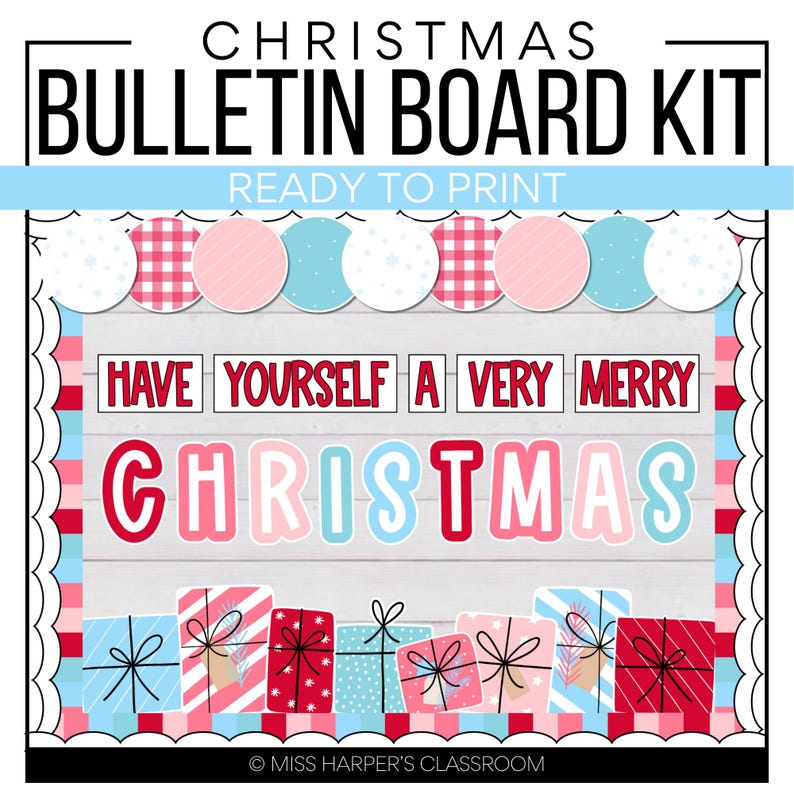 Christmas Bulletin Board Kit | Have Yourself a Very Merry Christmas ...