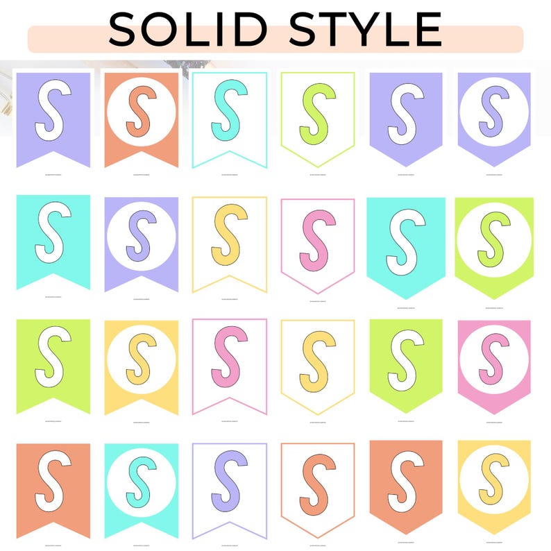 Bunting Letters & Welcome Banner | Editable | Spotty Rainbow ...