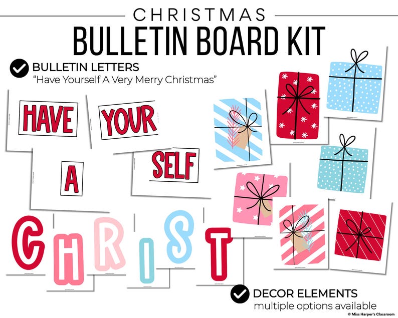 Christmas Bulletin Board Kit | Have Yourself a Very Merry Christmas ...