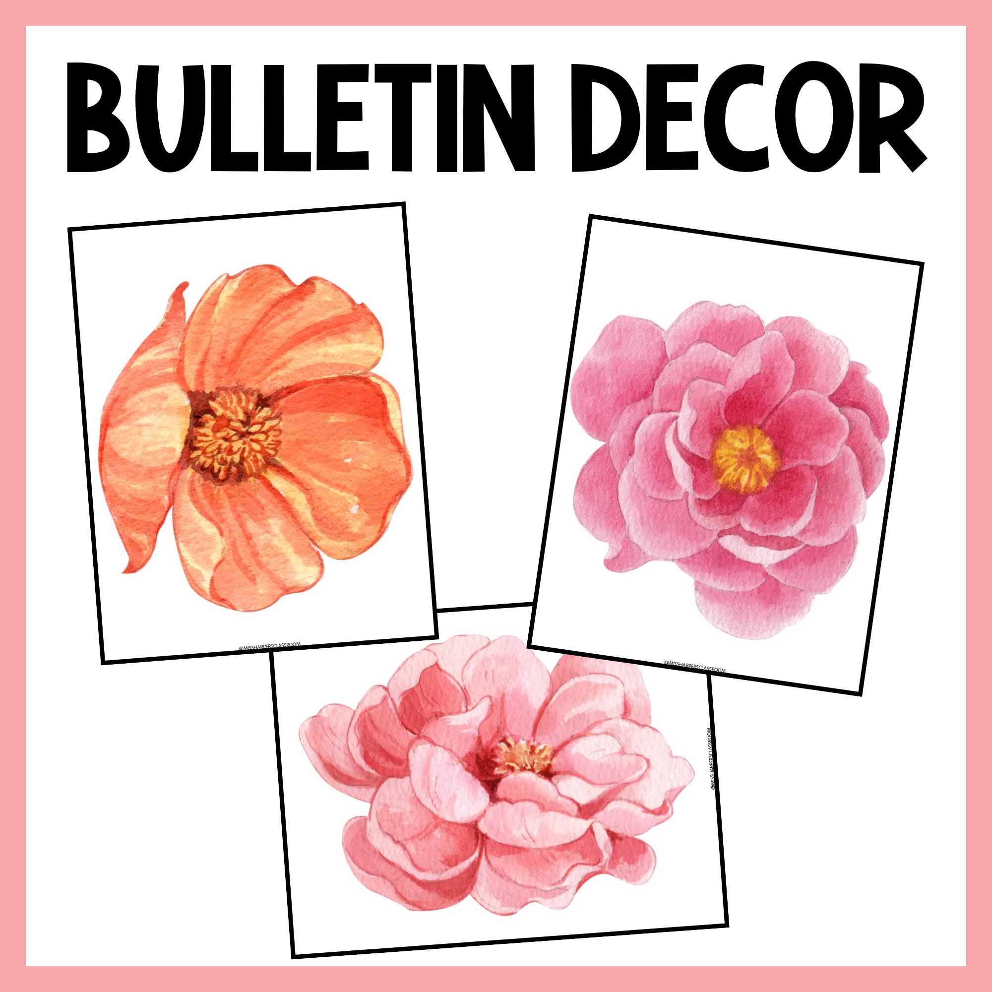 Spring Season Bulletin Board Kit | Let Learning Bloom | Seasonal ...