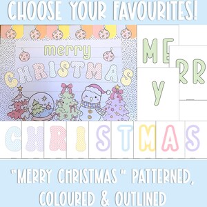 Christmas Bulletin Board Kit | Cute Pastel | Seasonal Classroom Decor ...