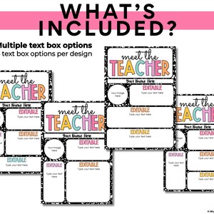 Meet the Teacher Template Editable | Digital Resource | Classroom ...