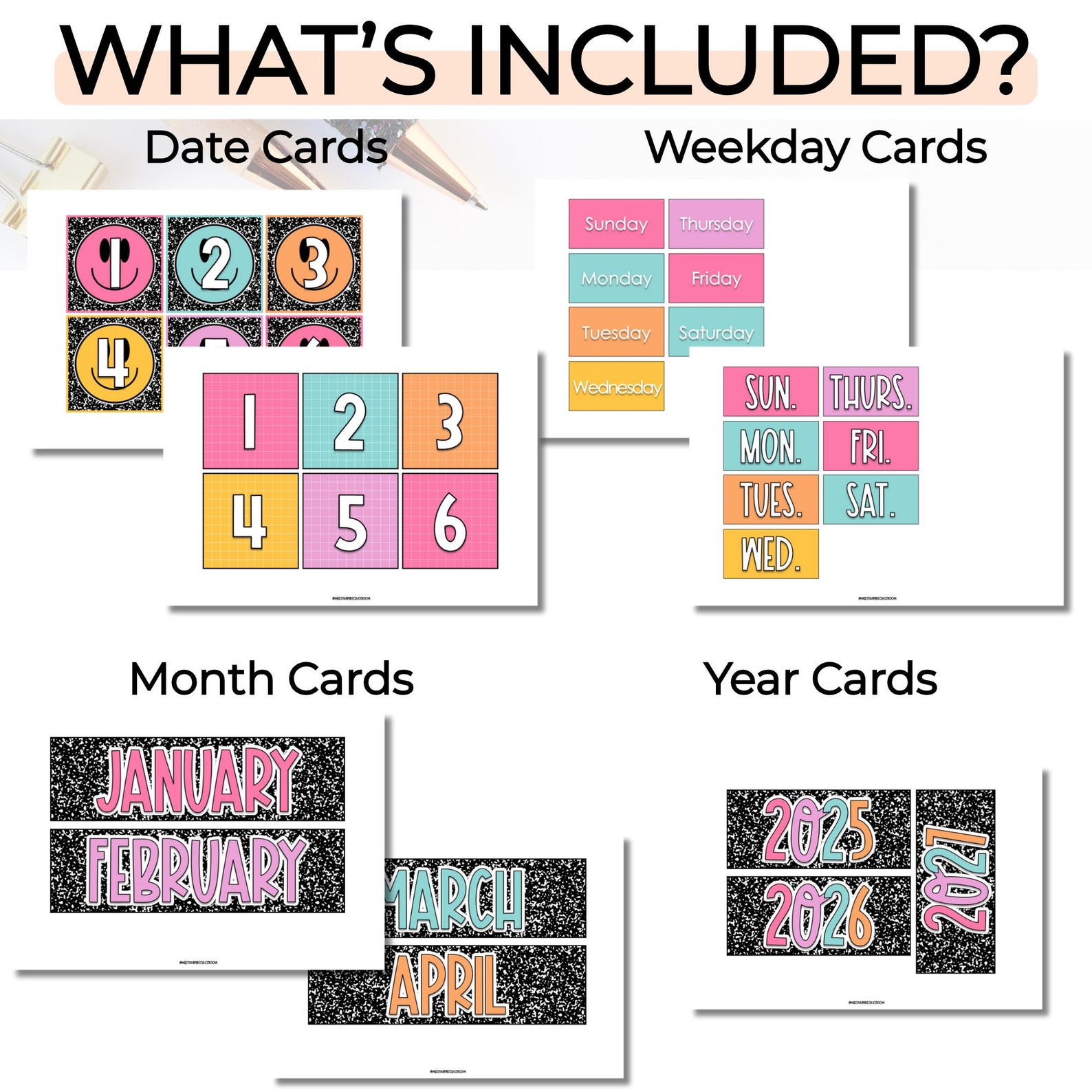 Editable Calendar Pocket Chart | Composite Cutie | Calendar Numbers and ...