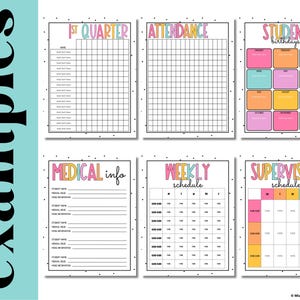 Teacher Lesson Planner Template | Calendar | EDITABLE | 2025-2026 ...