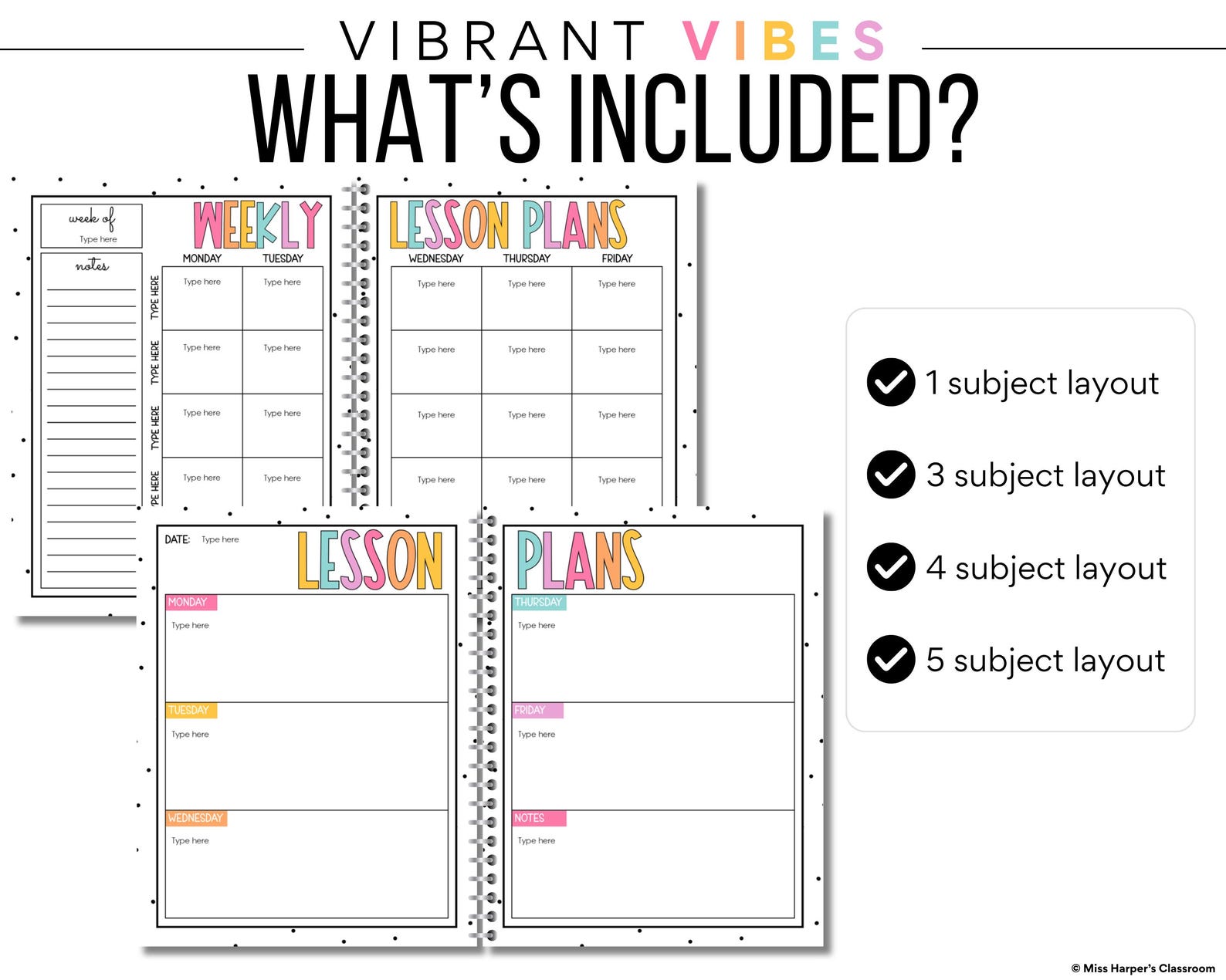 Teacher Lesson Planner Template | Calendar | EDITABLE | 2025-2026 ...