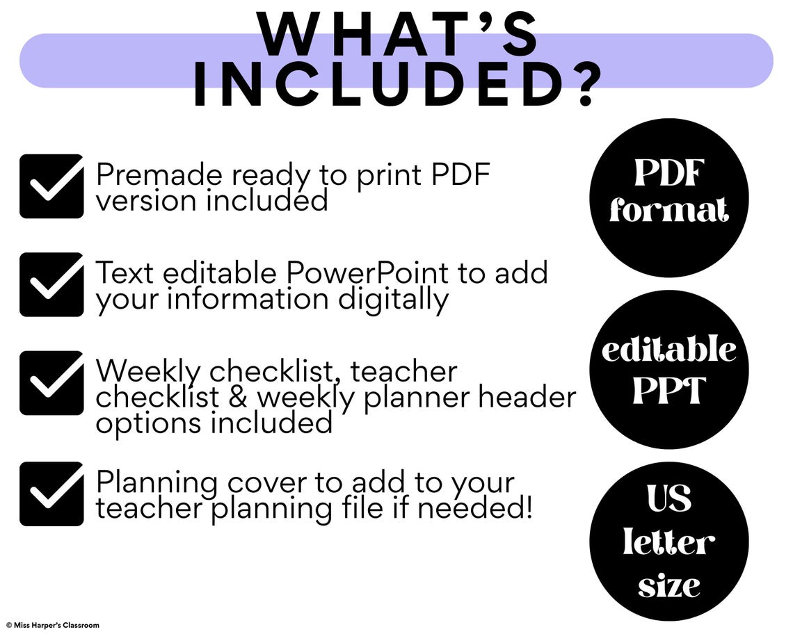 Classroom Weekly Checklist Template | Spotty Rainbow | Editable ...
