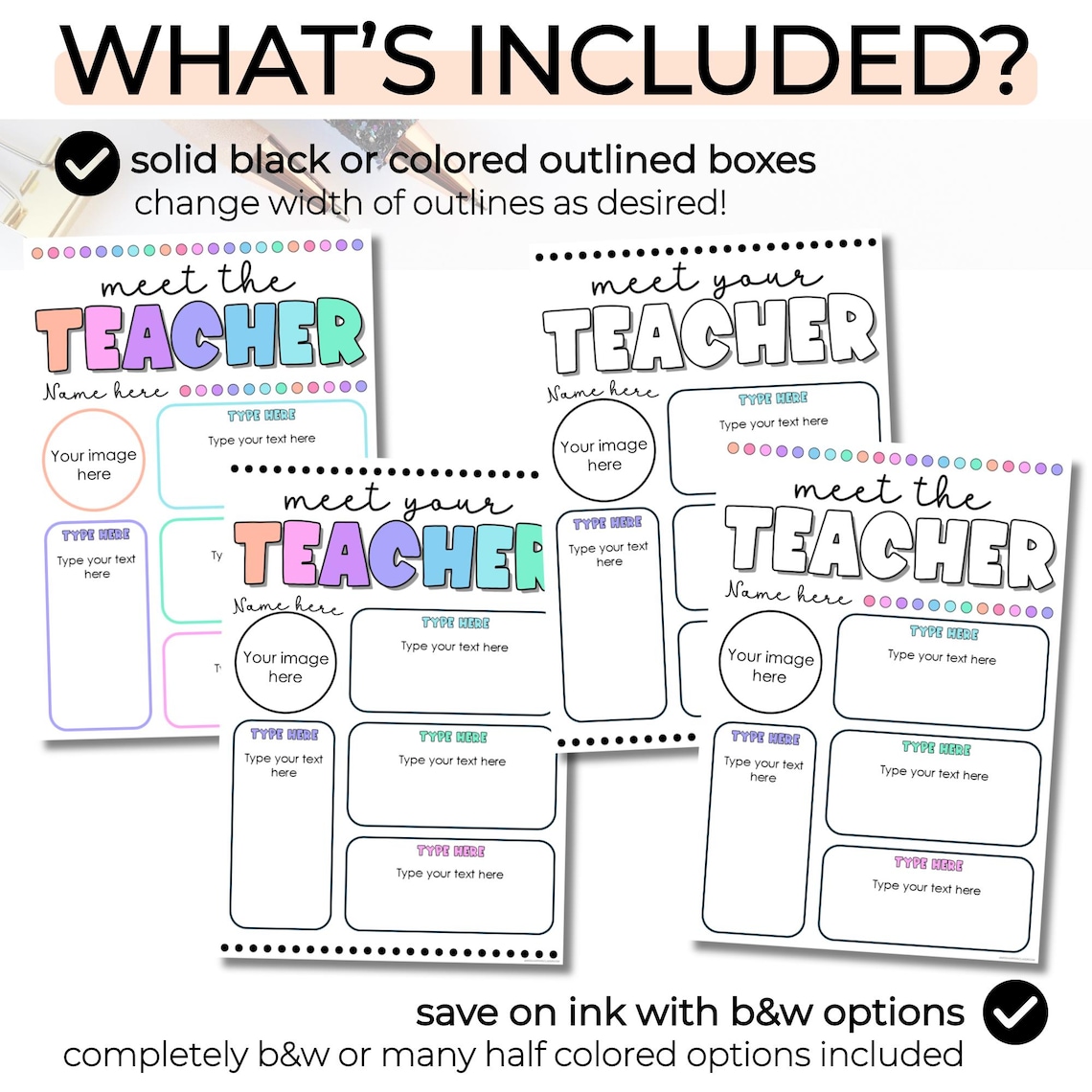 Meet the Teacher Template Editable | Digital Resource | Classroom ...