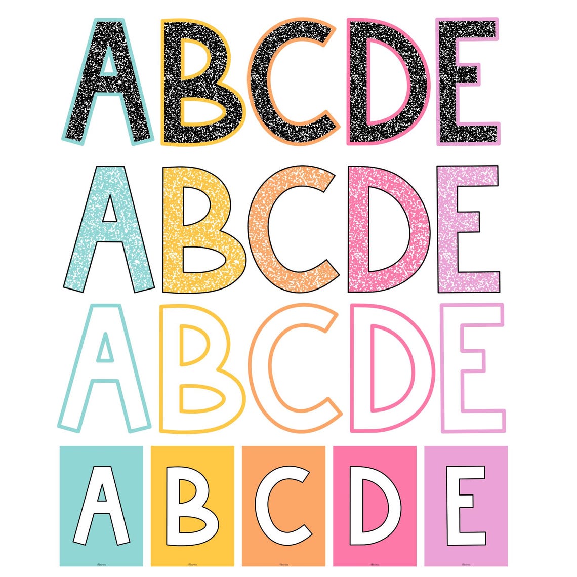 Bulletin Board Letters | Editable | Composite Cutie | Classroom ...