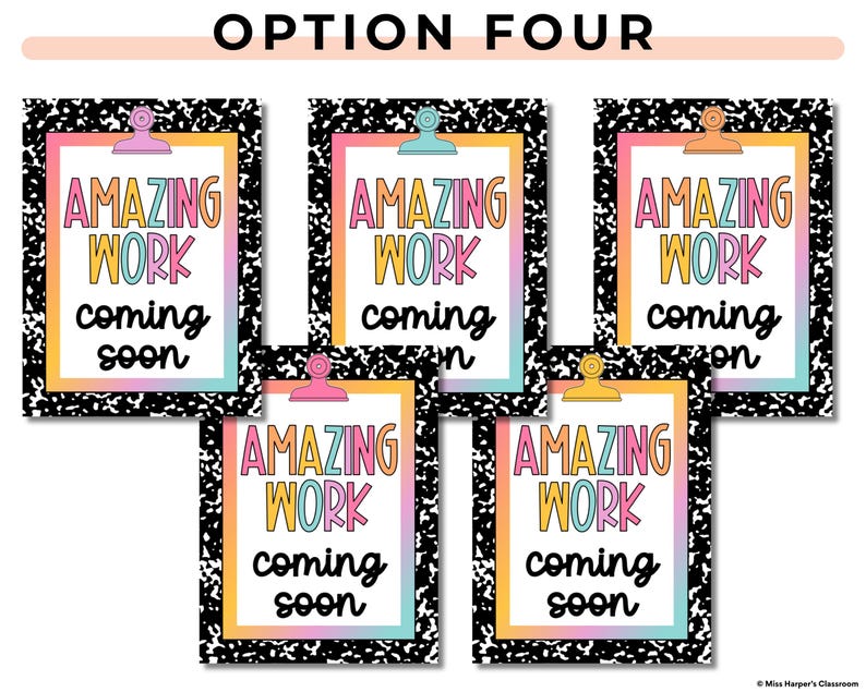 Amazing Work Coming Soon Posters Digital Download | Composition ...