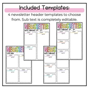 Classroom Newsletter Template | Spotty Rainbow | Editable | Classroom ...