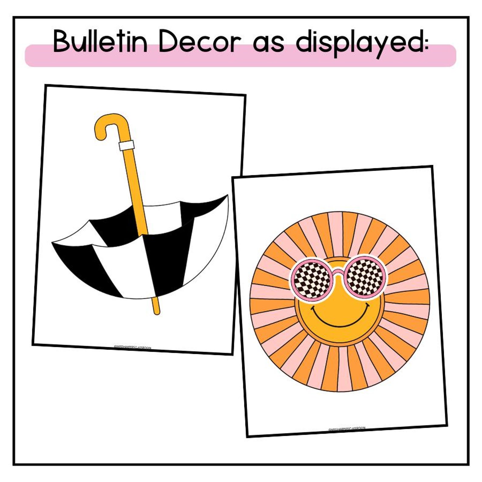 Spring Season Bulletin Board Kit | Sunshine Lollipops & Rainbows ...