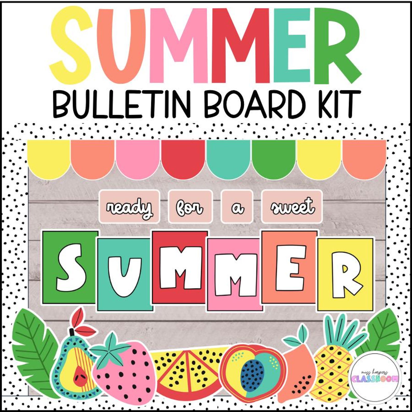 Summer Bulletin Board Kit | Sweet Summer | Seasonal | Bulletin Board ...