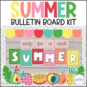Summer Bulletin Board Kit | Sweet Summer | Seasonal | Bulletin Board ...