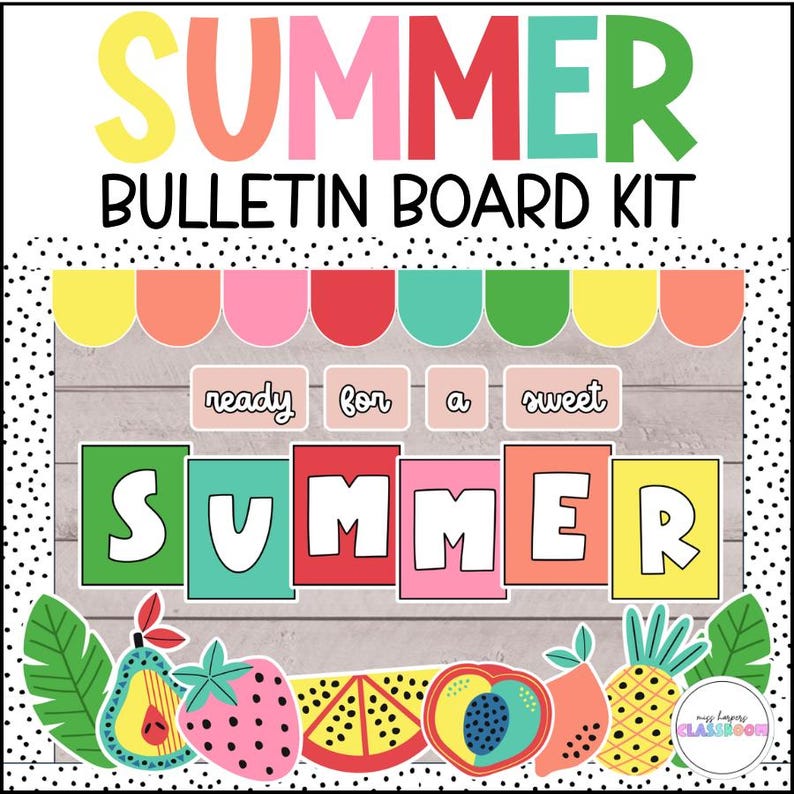 Summer Bulletin Board Kit | Sweet Summer | Seasonal | Bulletin Board ...