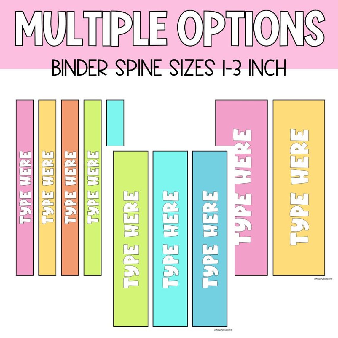 Classroom Binder Covers Template | Spotty Rainbow | Editable ...