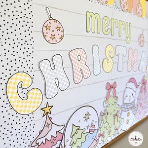 Christmas Bulletin Board Kit | Cute Pastel | Seasonal Classroom Decor ...