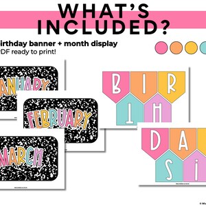 Birthday Display & Banner | Composite Cutie | Classroom Management ...