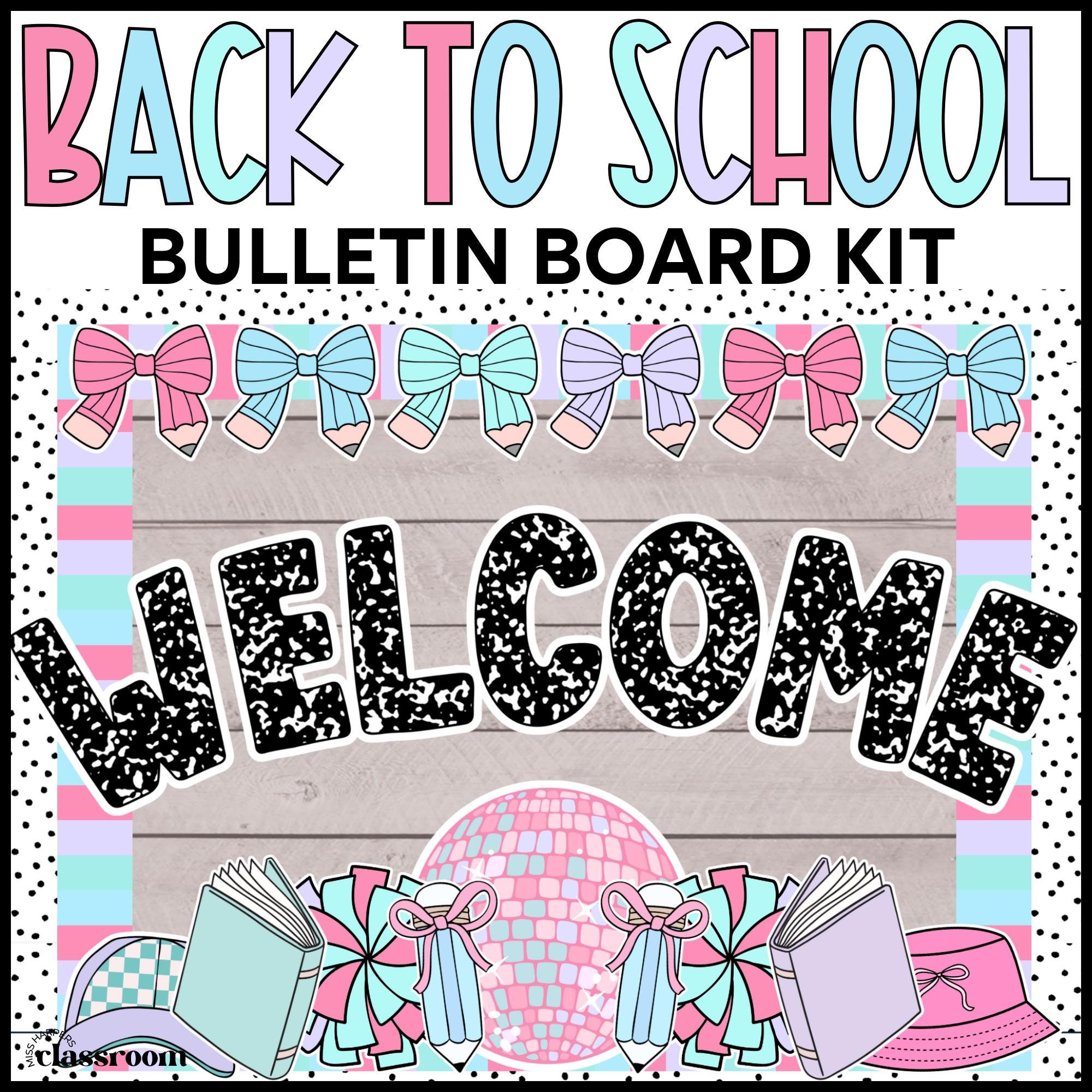 Back to School Bulletin Board Kit | Welcome Bulletin Board Kit ...