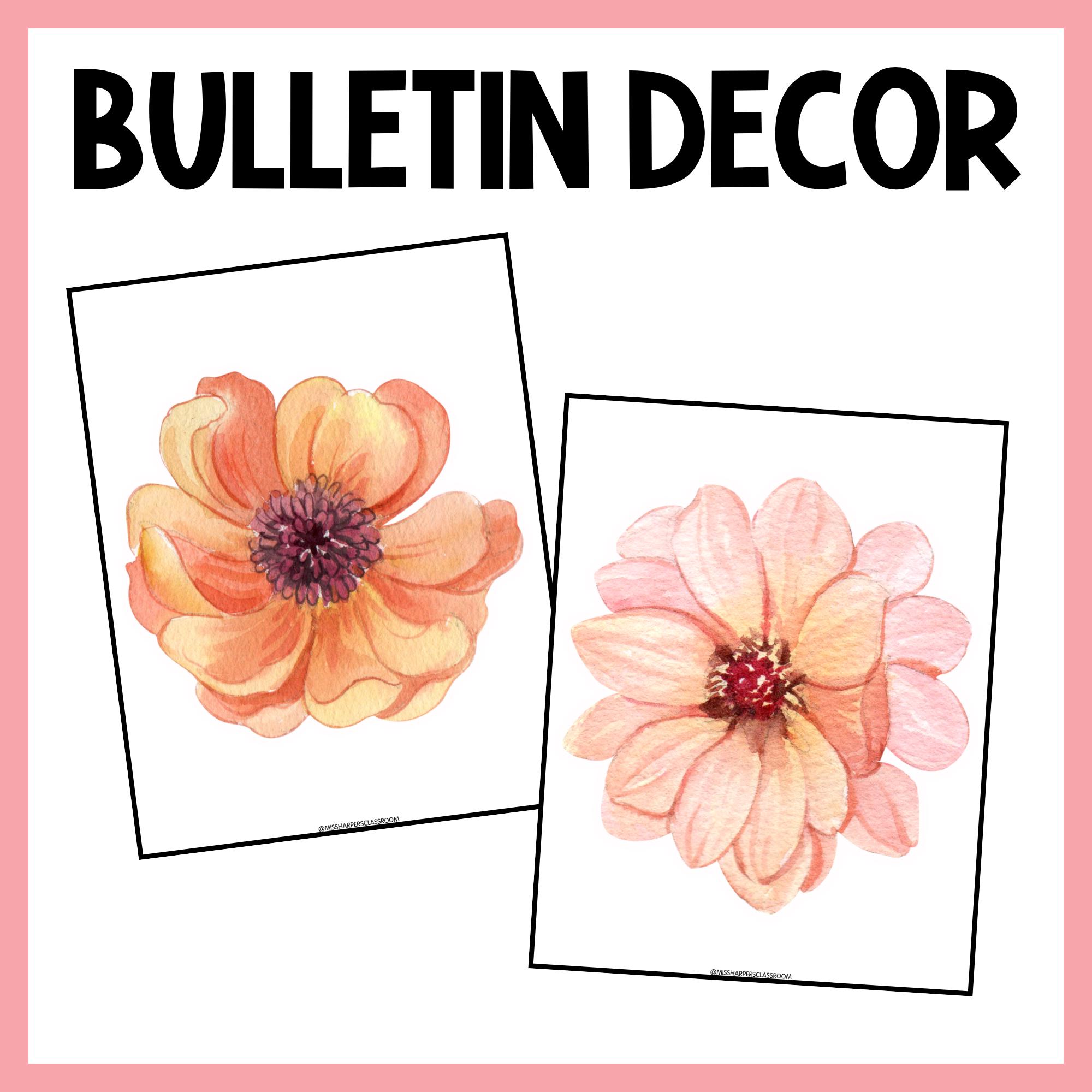 Spring Season Bulletin Board Kit | Let Learning Bloom | Seasonal ...