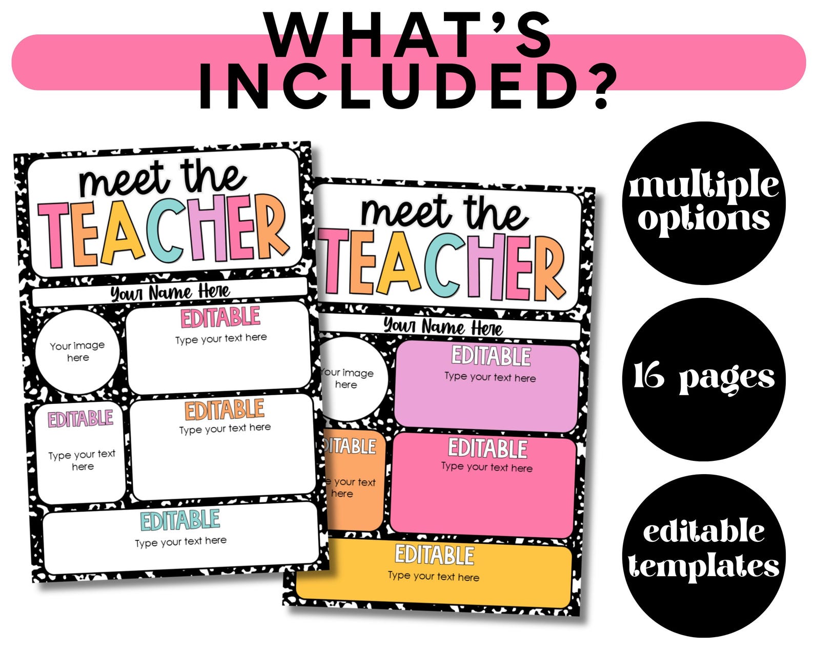 Meet the Teacher Template Editable | Digital Resource | Classroom ...