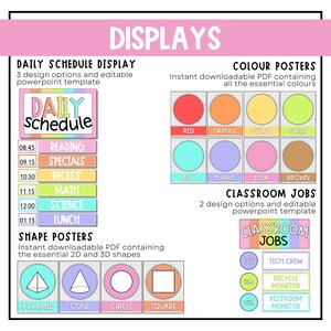 Classroom Decor Set | Spotty Rainbow | Editable | GROWING BUNDLE ...