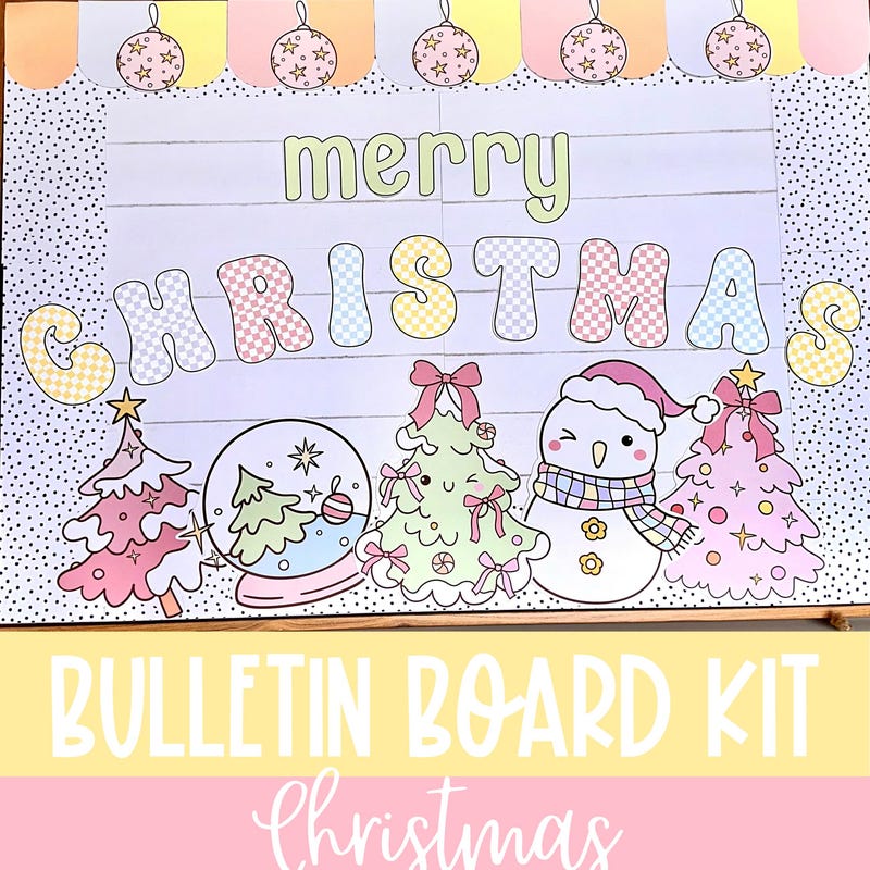 Christmas Bulletin Board Kit - Etsy