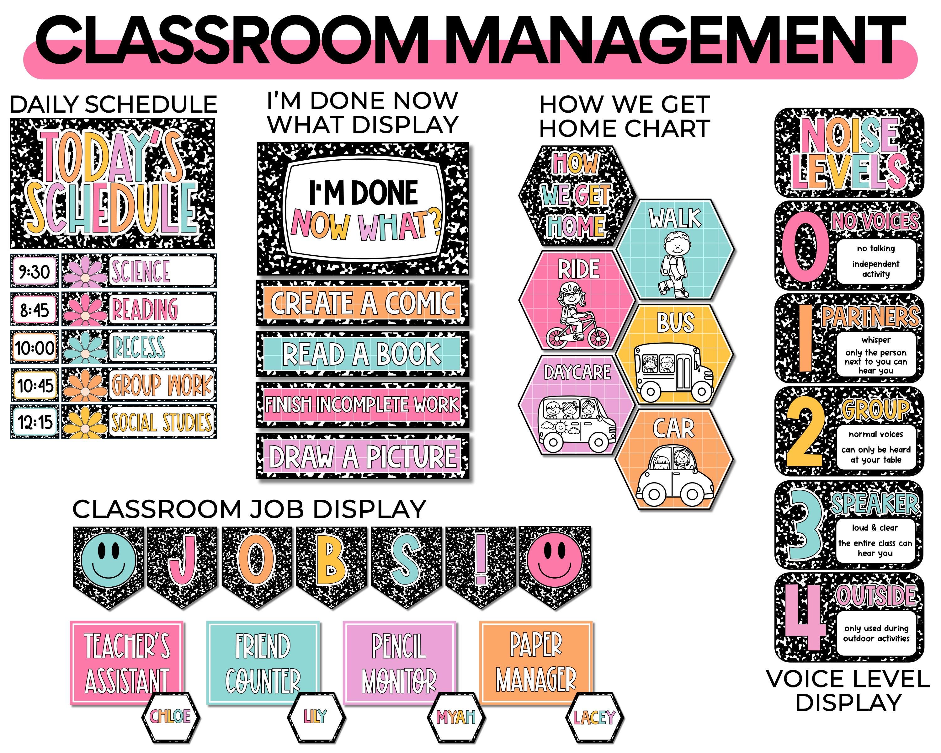Composite Cutie Classroom Decor Bundle | Composition Notebook Classroom ...