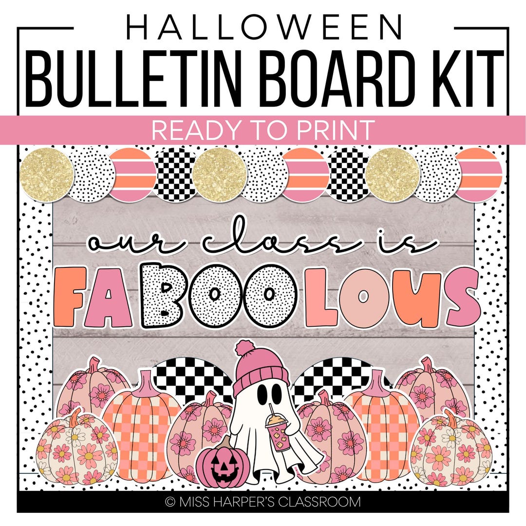 Halloween Bulletin Board Kit | Fall Bulletin Board Kit | Printable ...