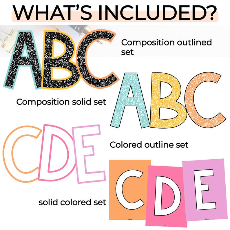 Bulletin Board Letters | Editable | Composite Cutie | Classroom ...