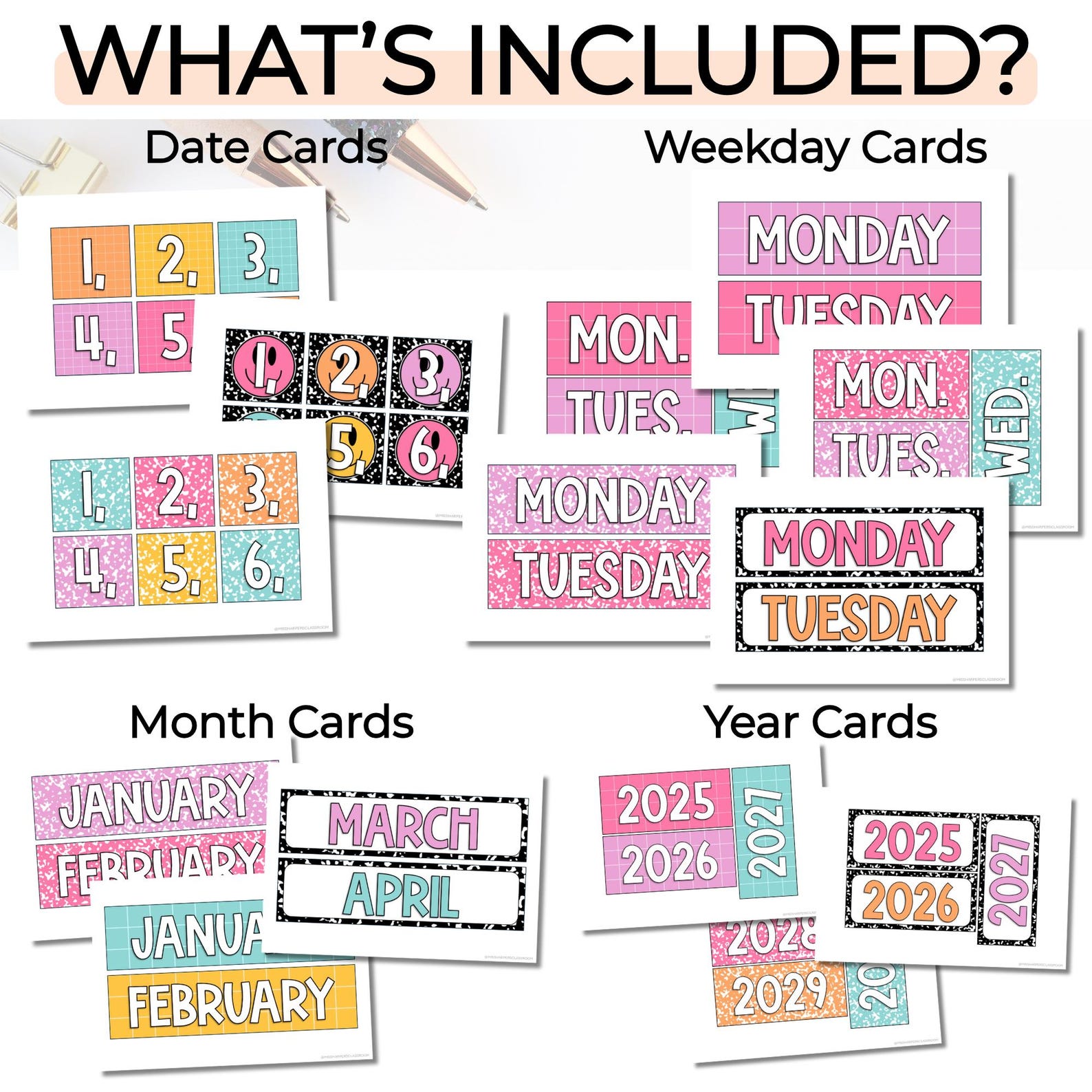 Flip Calendar Display | Composite Cutie | Classroom Management ...
