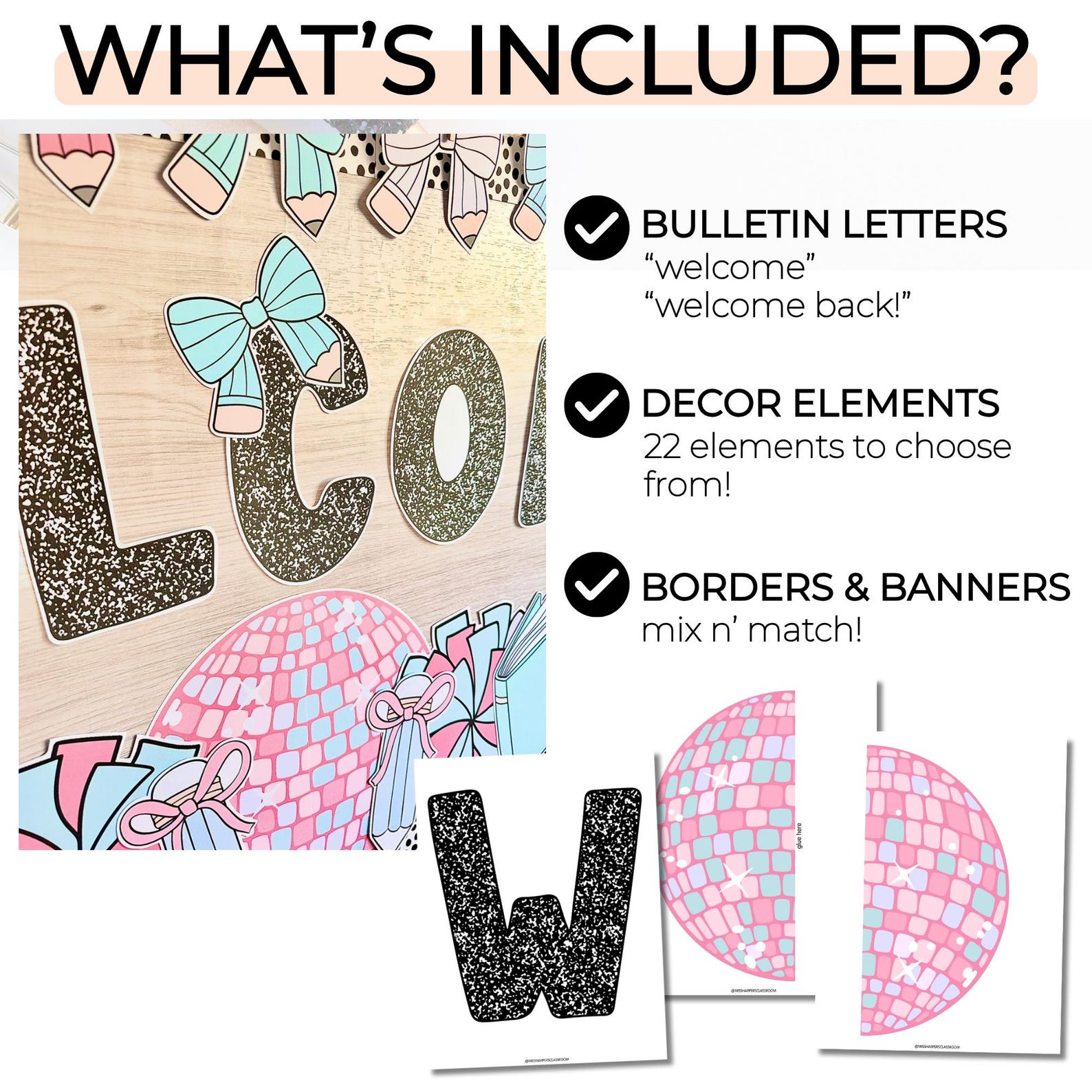 Back to School Bulletin Board Kit | Welcome Bulletin Board Kit ...
