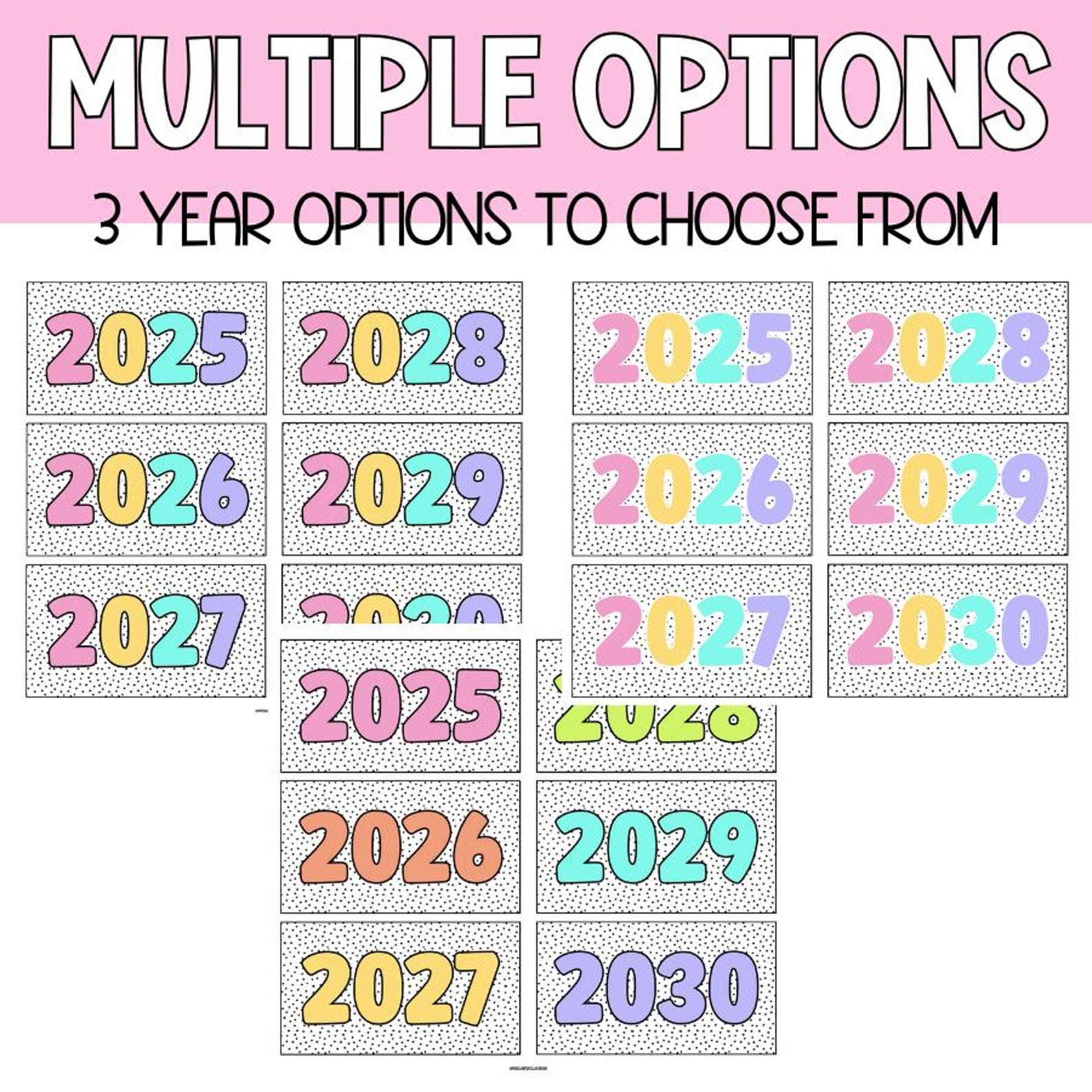 Flip Calendar Display | Spotty Rainbow | Classroom Management - Etsy