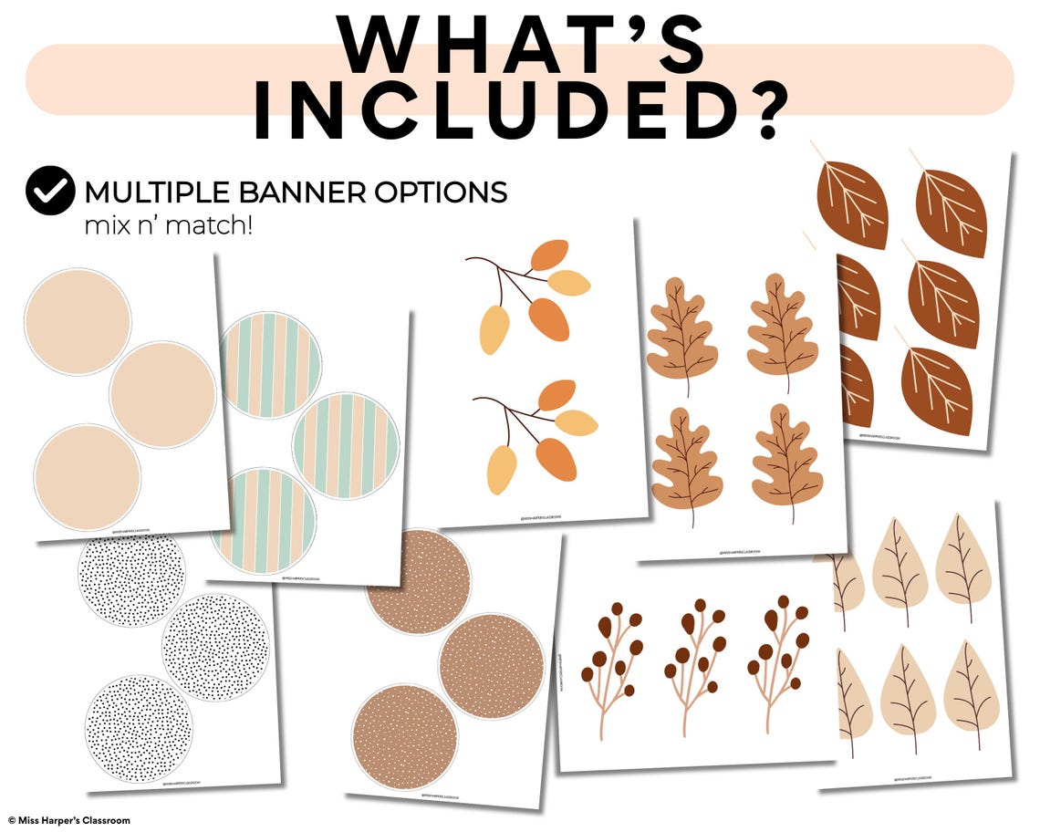 Thanksgiving Bulletin Board Kit | Modern Cozy | Fall | Autumn ...