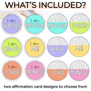 Affirmation Station | Spotty Rainbow | Classroom Display | Editable - Etsy